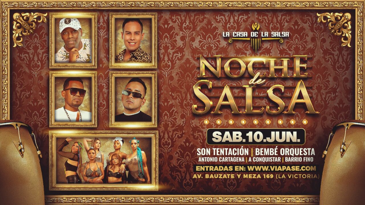 NOCHE DE SALSA – Sábado 10 Junio 2023 – Casa de la Salsa – ViaPase