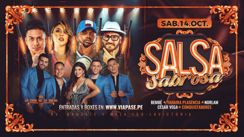 SALSA SABROSA – Sábado 14 Octubre 2023 – Casa de la Salsa – ViaPase