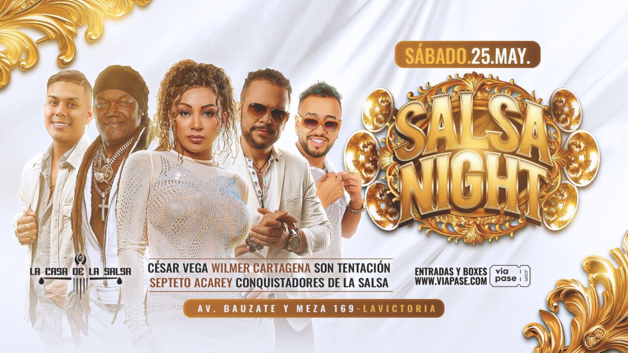SALSA NIGHT – Sábado 25 Mayo 2024 – Casa de la Salsa – ViaPase