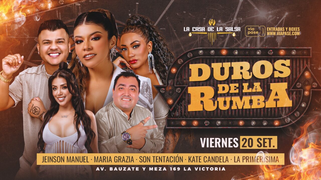 DUROS DE LA RUMBA – Viernes 20 Setiembre 2024 – Casa de la Salsa – ViaPase