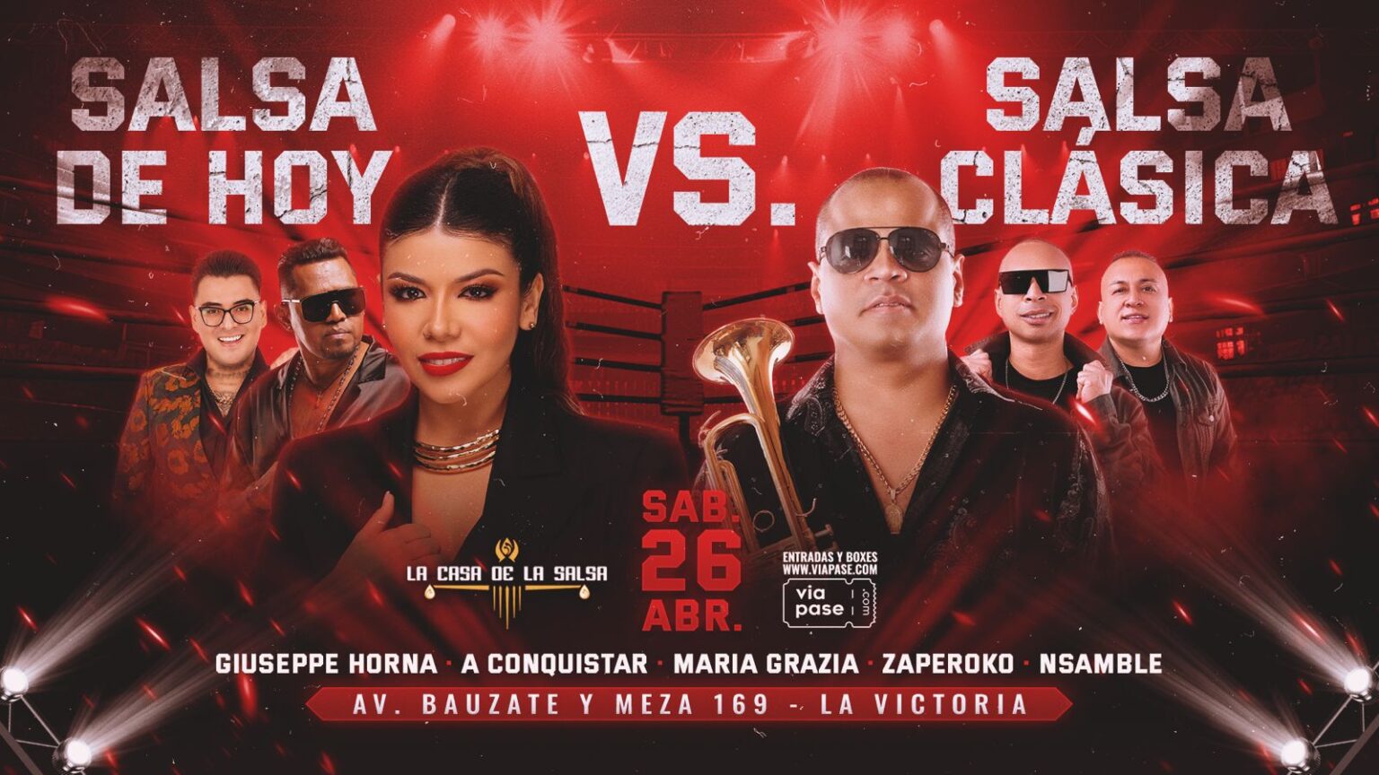 VERSUS DE SALSA – Sábado 26 de Abril 2025 – Casa de la Salsa – ViaPase