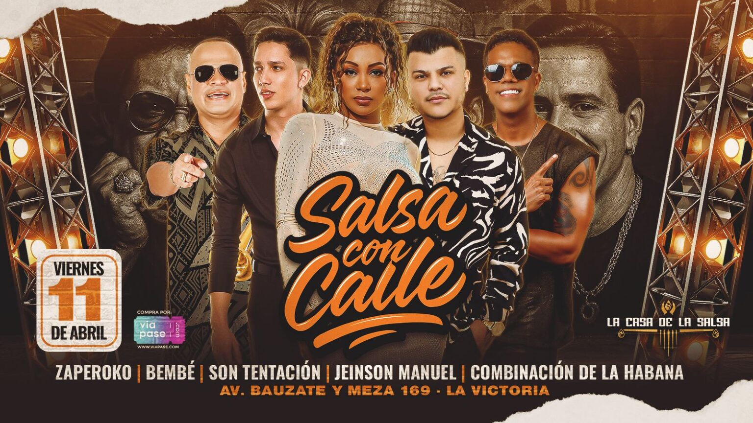 SALSA CON CALLE – Viernes 11 de Abril 2025 – Casa de la Salsa – ViaPase
