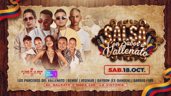 SALSA CON SABOR A VALLENATO – Sábado 18 de Octubre – Casa de la Salsa ...