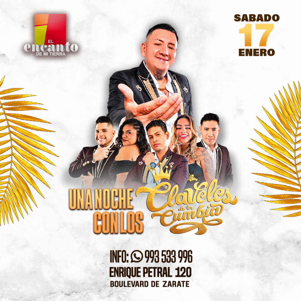 UNA NOCHE CON LOS CLAVELES DE LA CUMBIA – Sábado 17 Enero 2026 – El ...