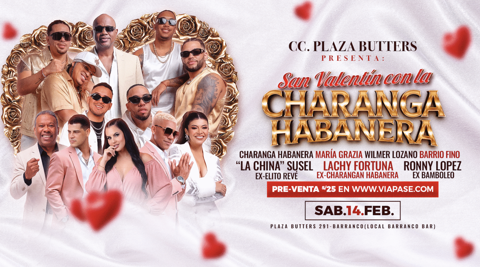 SAN VALENTÍN CON LA CHARANGA HABANERA – Sábado 14 Febrero 2026 – Centro ...